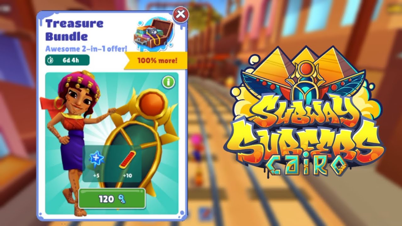 SUBWAY SURFERS CAIRO | TREASURE BUNDLE GAMEPLAY! - YouTube