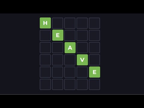 Using Yesterday's Wordle Answer But DIAGONALLY - YouTube