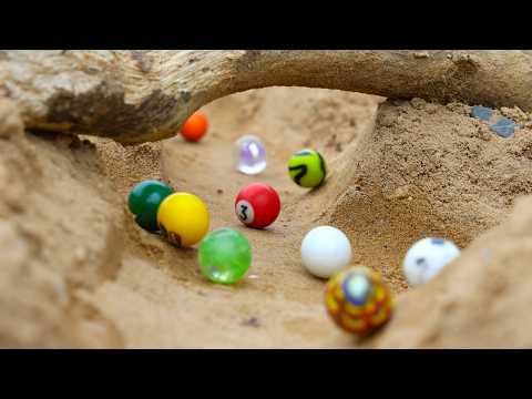 Marble Racing on REAL Sand: 🌞 Marble Rally S8 Race 3