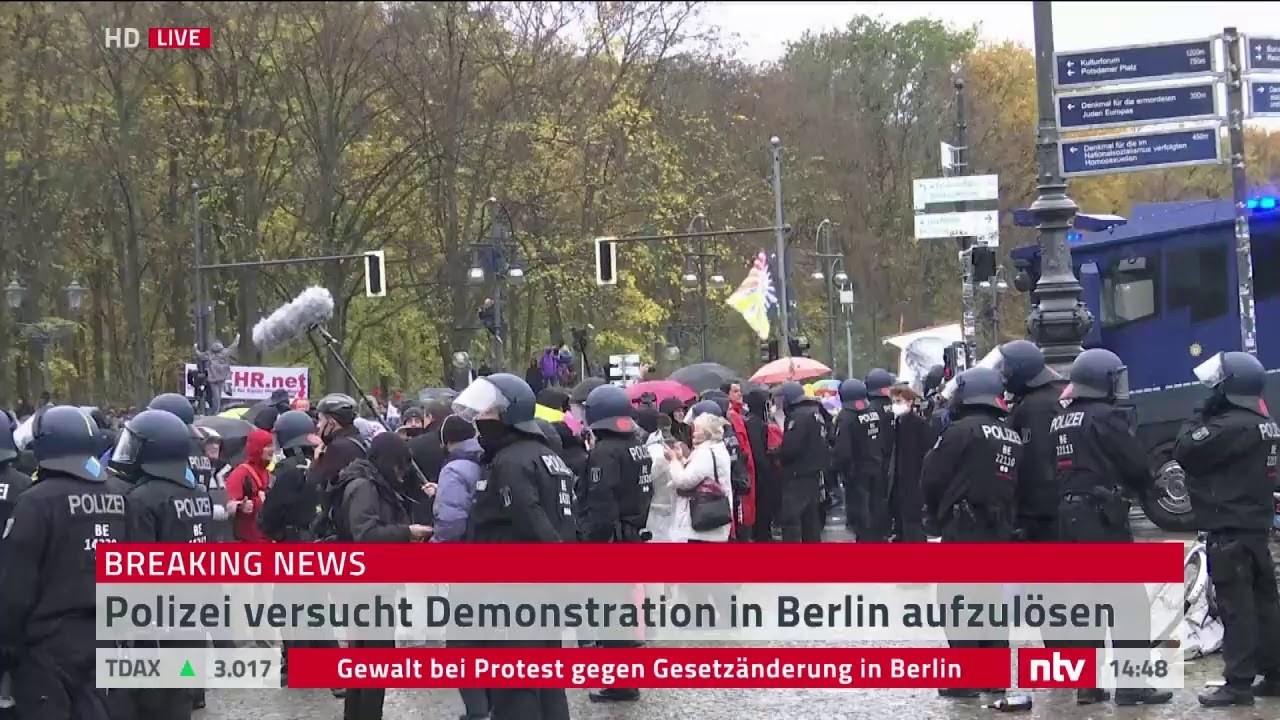 Corona LIVE: Bilder von der Demo in Berlin - YouTube