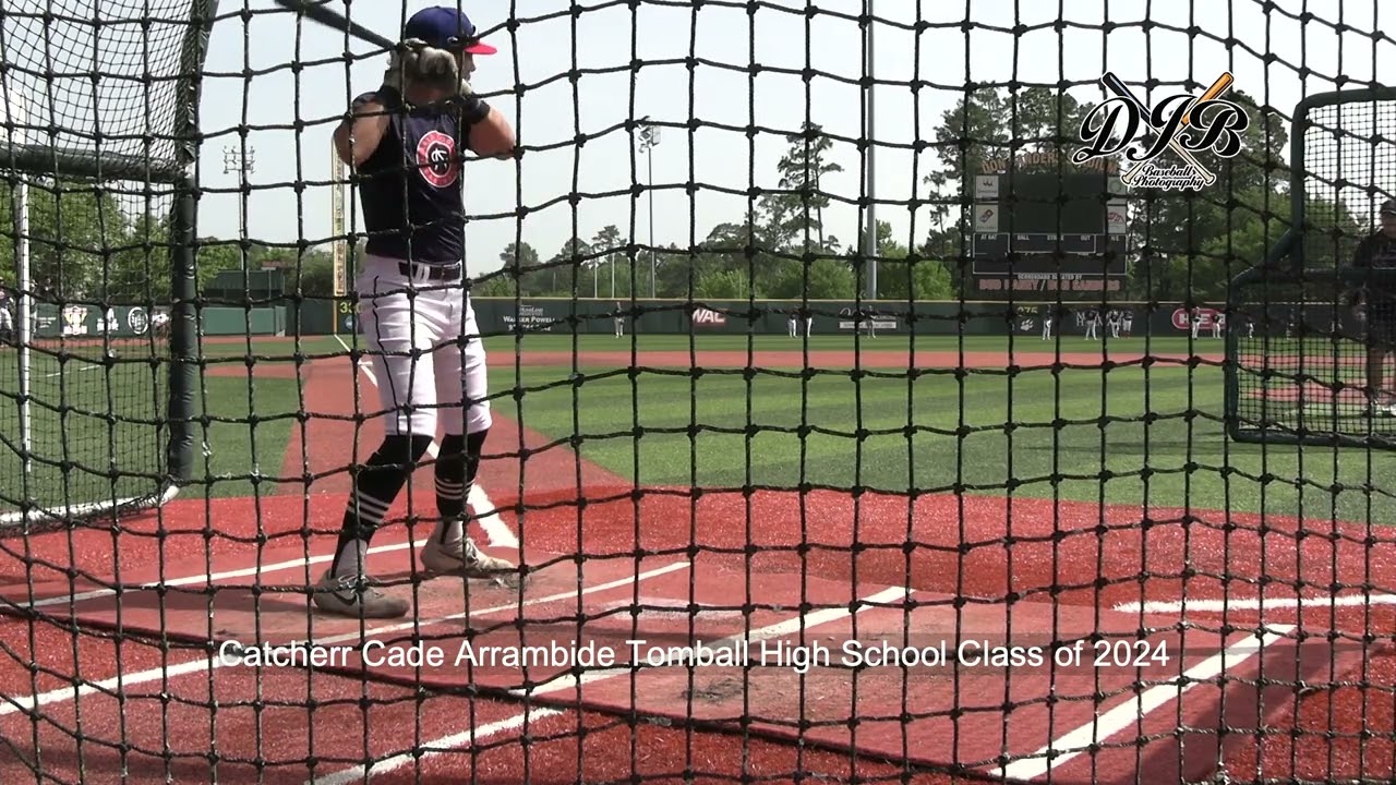 Catcher Cade Arrambide Tomball High School Class of 2024 - YouTube