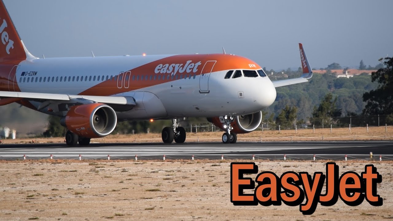 EasyJet Action at Faro Airport - YouTube