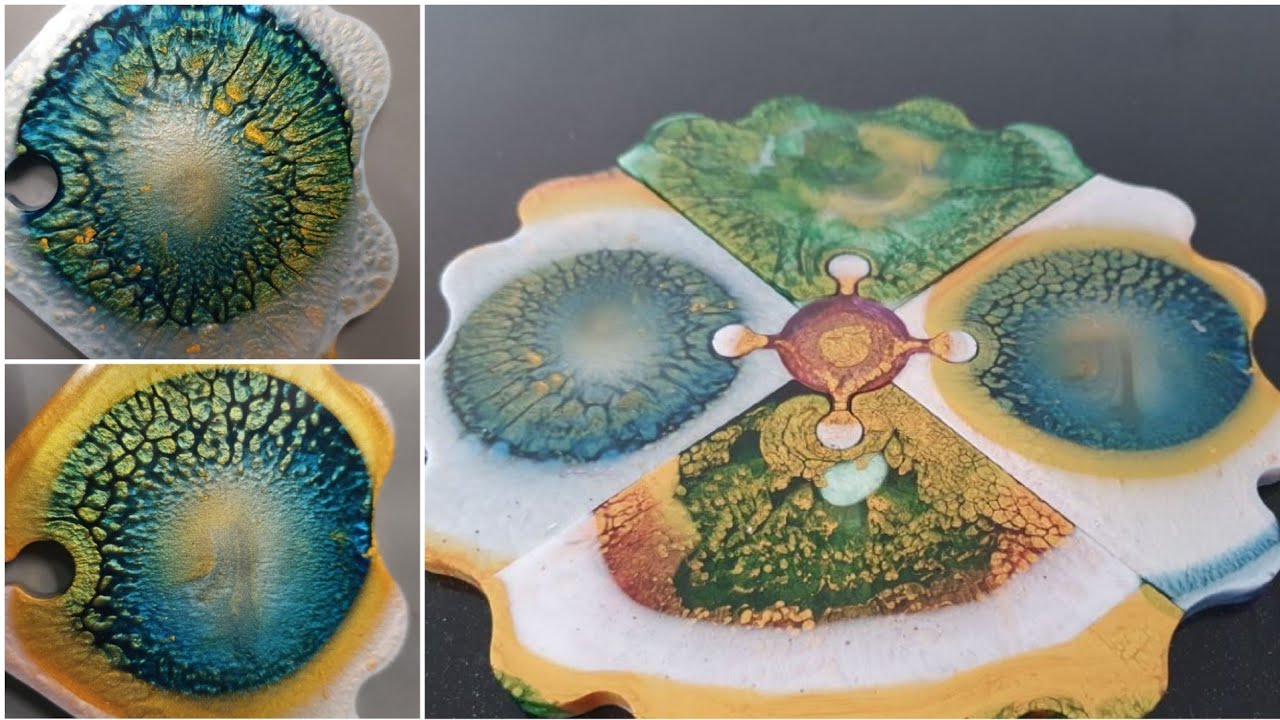 Resin Coasters/Stunning dragon scales effects with this easy new method ...
