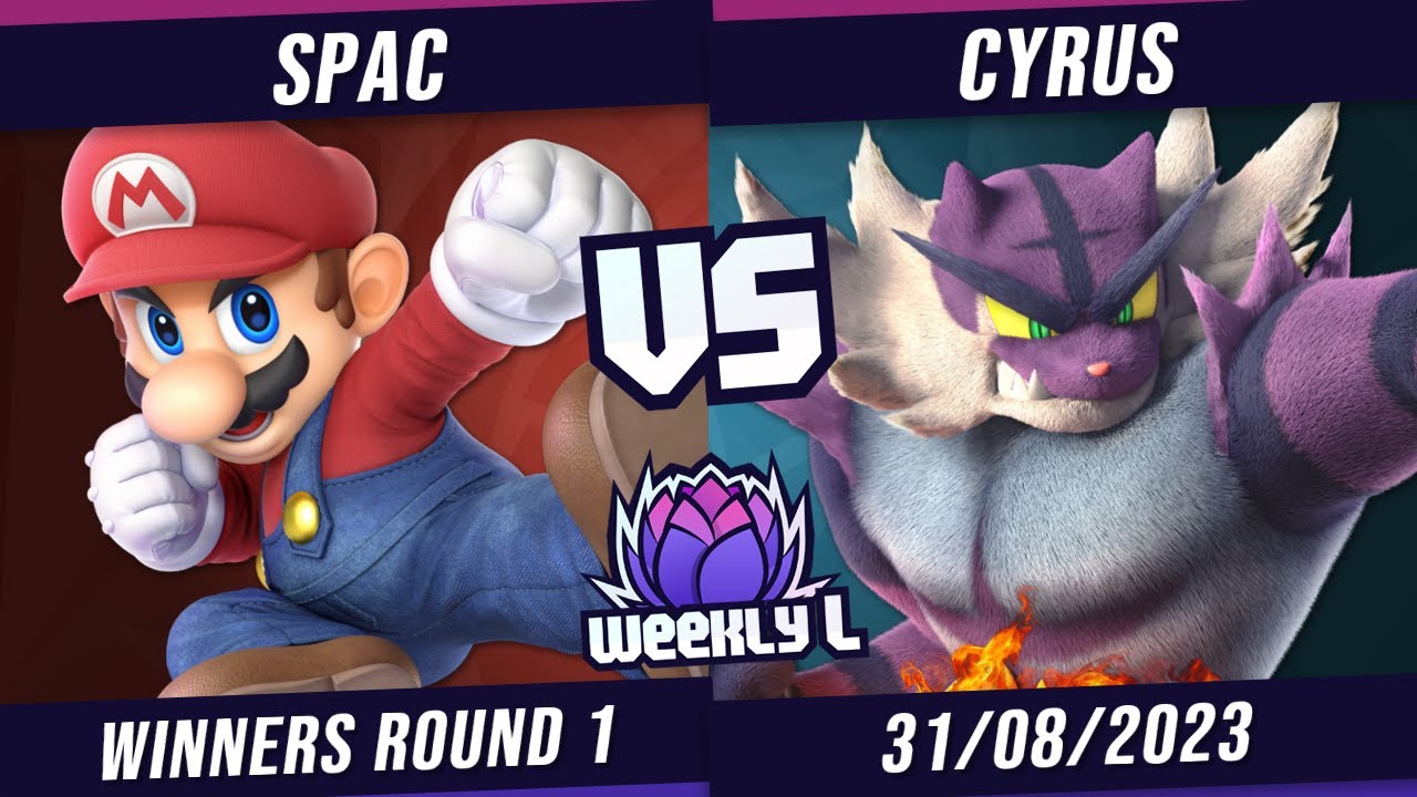 Spac vs Cyrus - Winners Round 1 - Weekly L #79 | Mario vs Incineroar ...