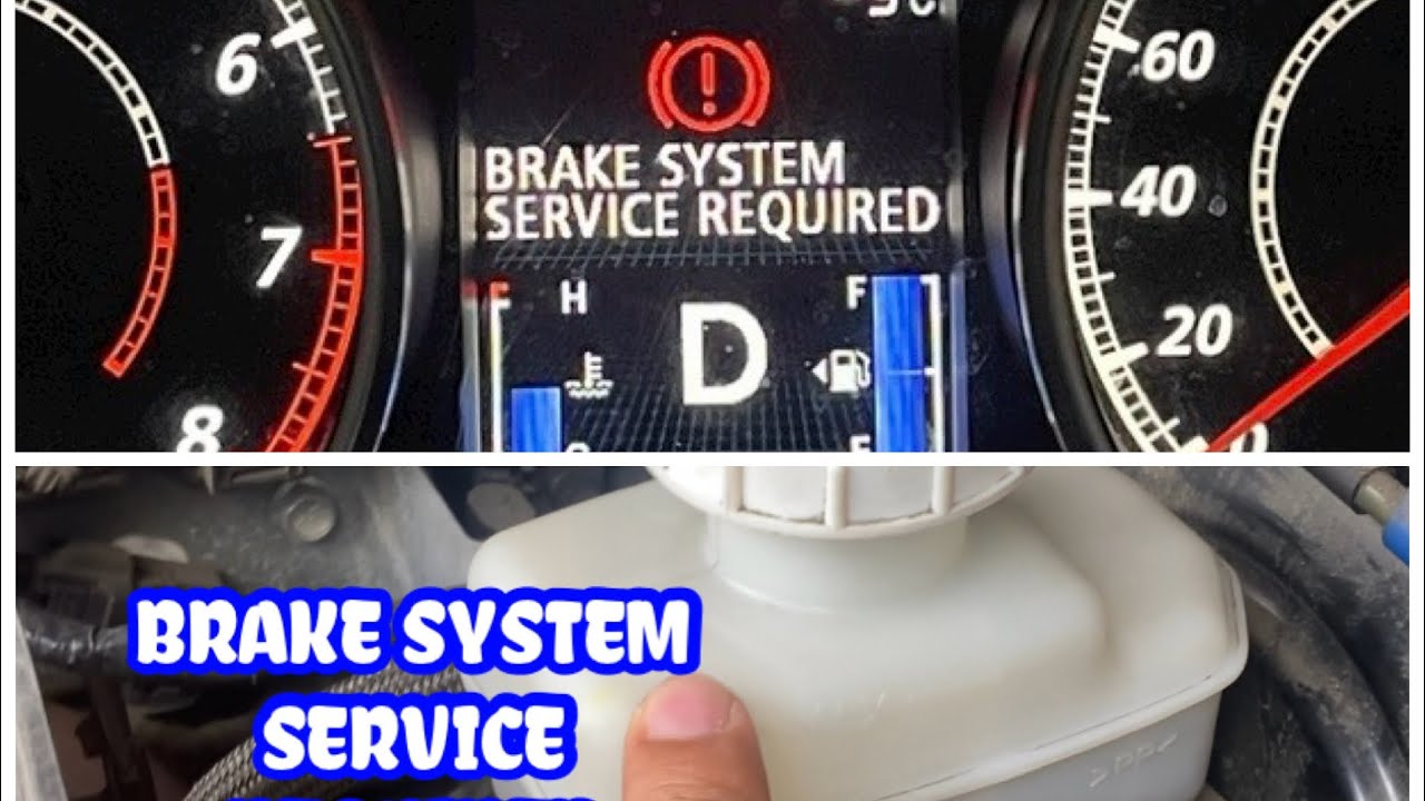 BRAKE SYSTEM SERVICE REQUIRED - YouTube