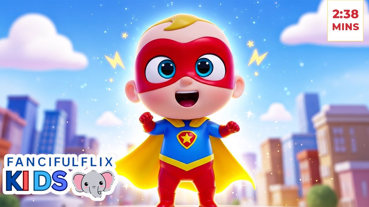 Superhero Kids Song | Baby Nursery Rhymes & Cartoon Songs - YouTube