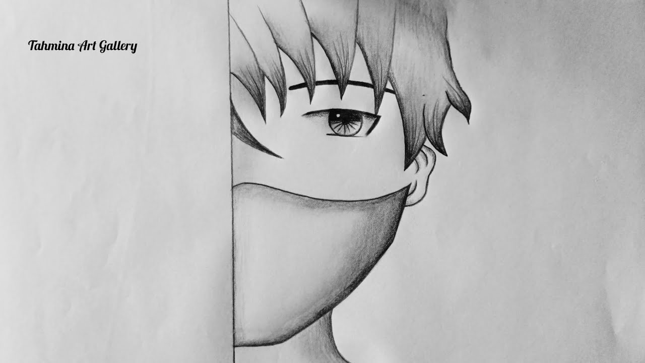 Easy anime drawing || How to draw anime step by step || Easy drawing ...