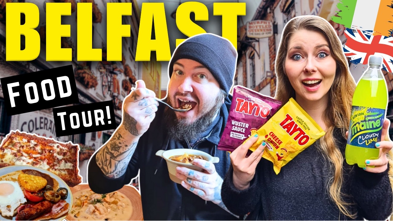 Trying the BEST FOOD in BELFAST! ☘️🇬🇧🇮🇪 - EPIC Northern Ireland FOOD ...