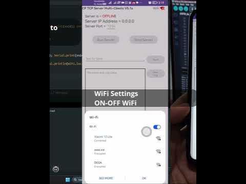 Android - ESP32 : Socket Programming TCP Server Multi Clients - Turn Wifi ON-OFF - YouTube