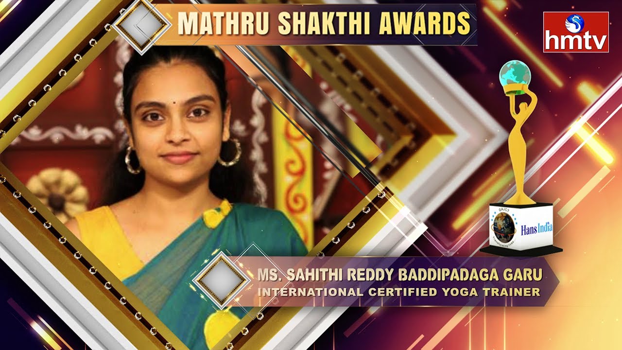 International Certified Yoga Trainer Sahithi Reddy Received hmtv ...