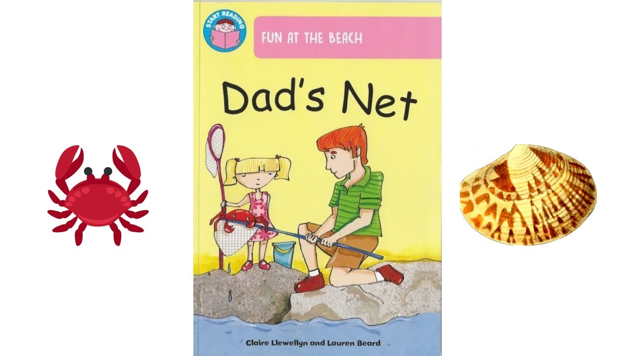Fun At The Beach - DAD'S NET ~ Read Aloud Story Book For Children - YouTube