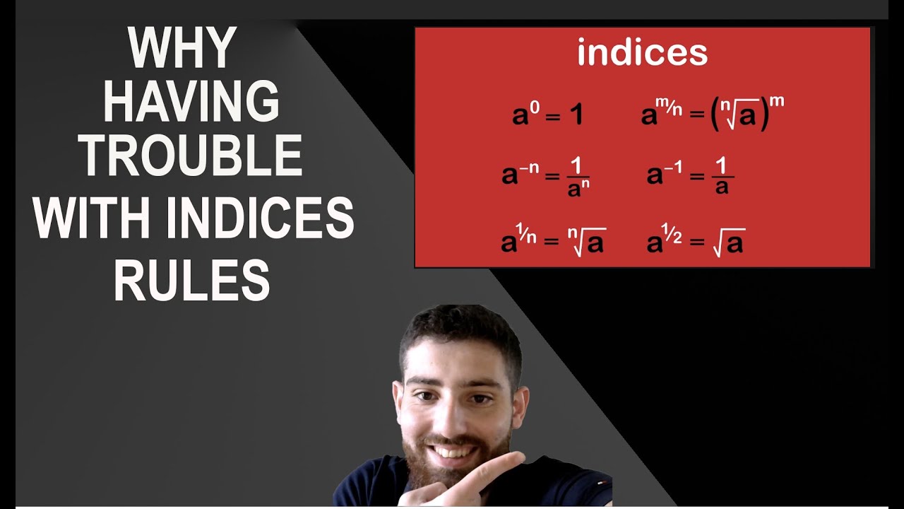 Algebra Basics: The Rules of Indices (GRADE 9). - YouTube