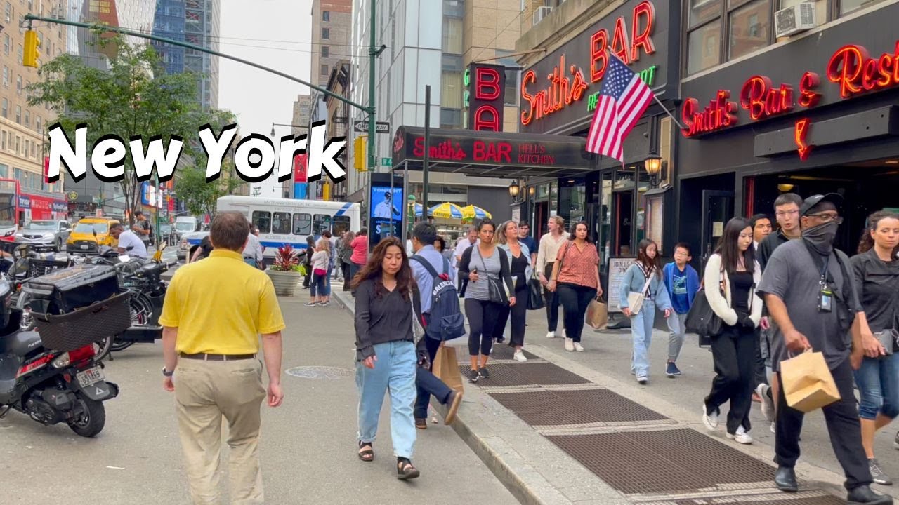 New York City Virtual Tour - Walking NYC Midtown Manhattan Rush Hour ...