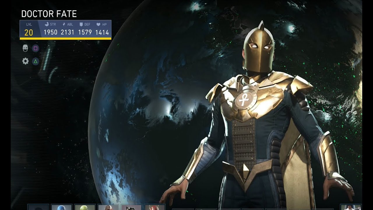 Injustice 2 Classic Doctor Fate Gear Loadout & Gameplay - YouTube