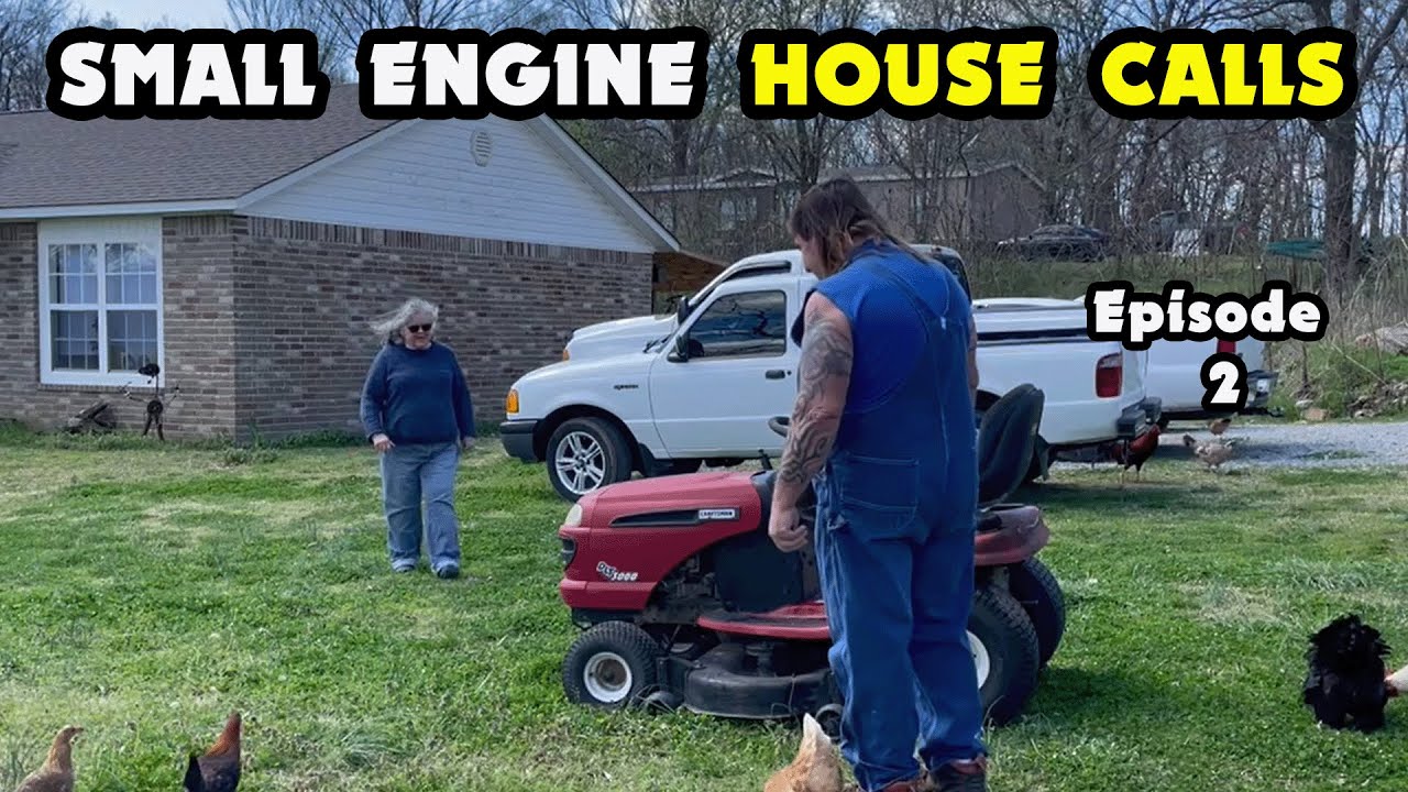 SMALL ENGINE HOUSE CALLS EP2 - Craftsman Riding Mower Won't Start - YouTube