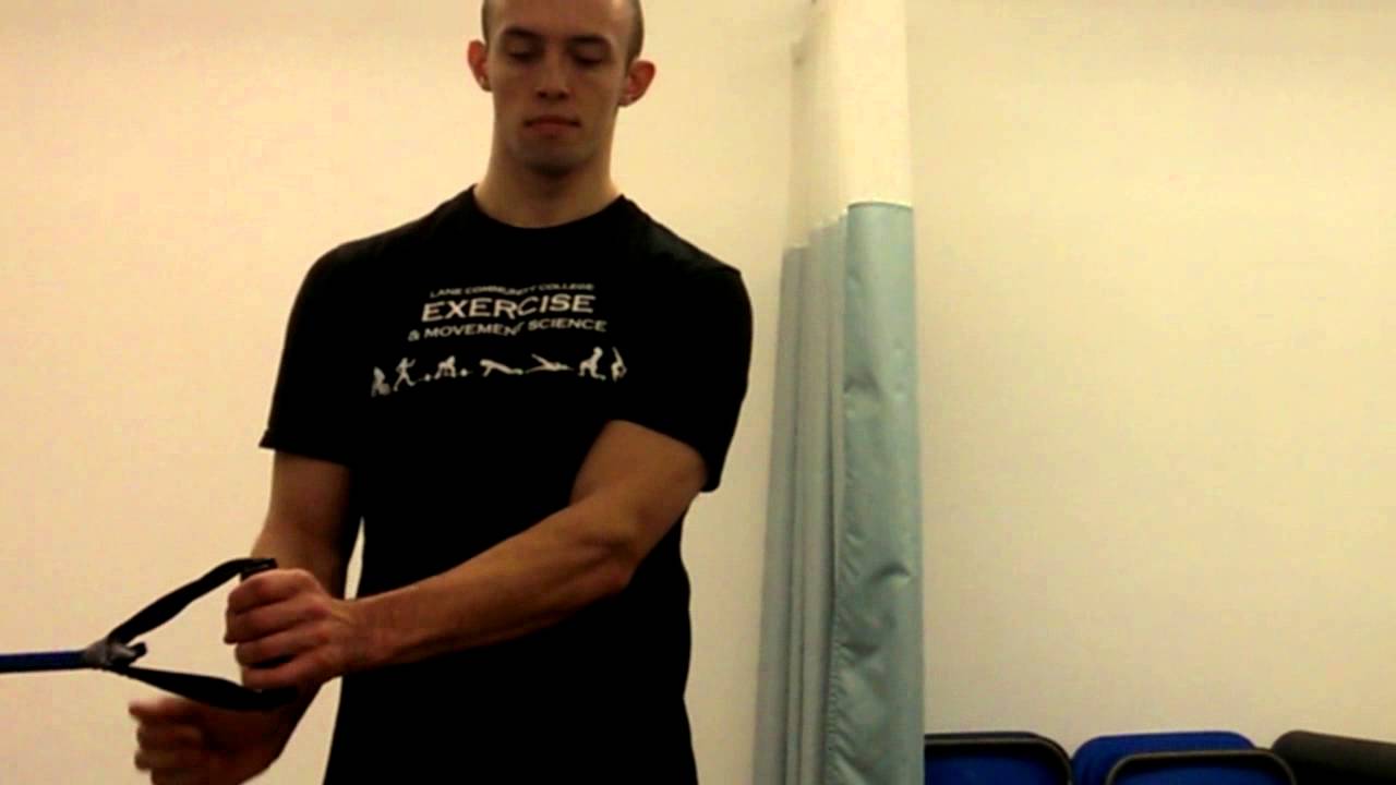 Resisted shoulder internal/external rotation - YouTube