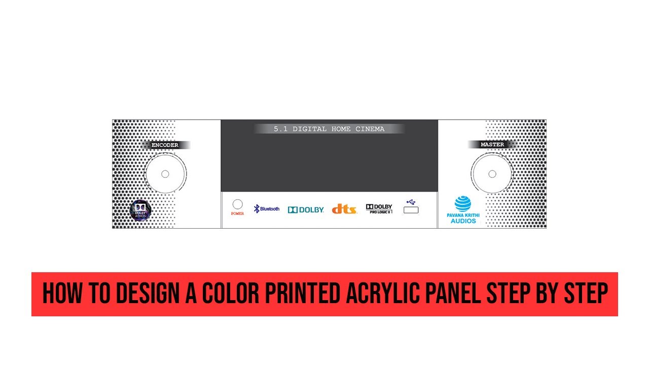 HOW TO DESIGN A COLOR PRINTED ACRYLIC PANEL STEP BY STEP - YouTube