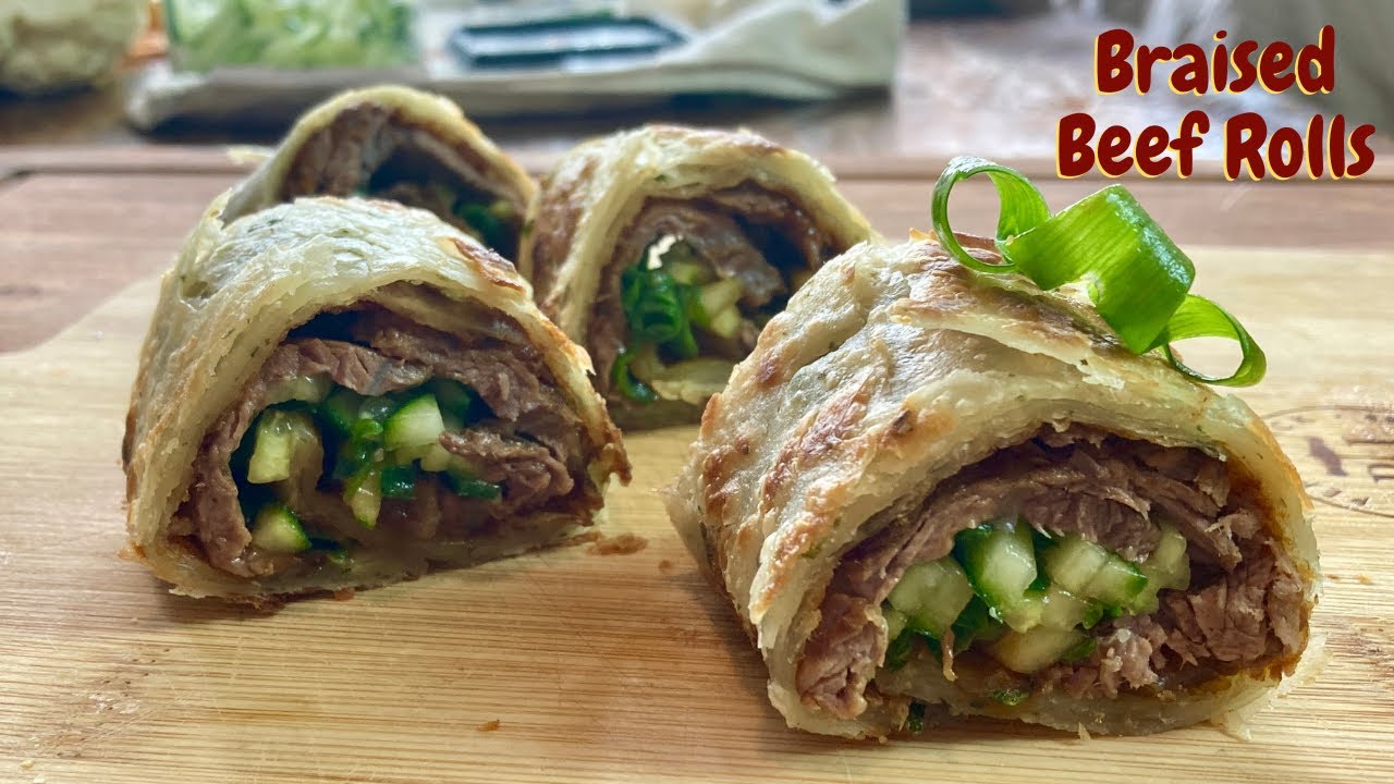Traditional Chinese Braised Beef Rolls Made Easy| Spiced Beef with ...