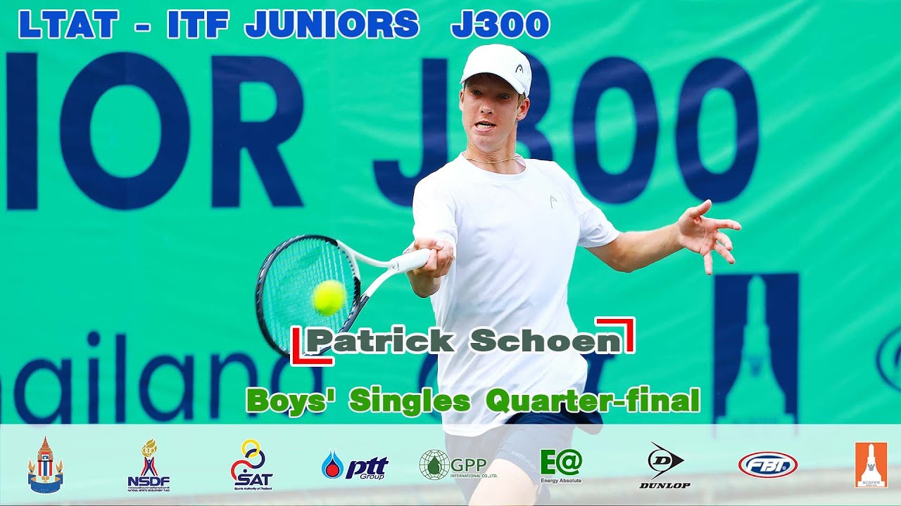 LTAT - ITF JUNIORS J300 Boys' Singles Quarter-final - Patrick Schoen vs ...