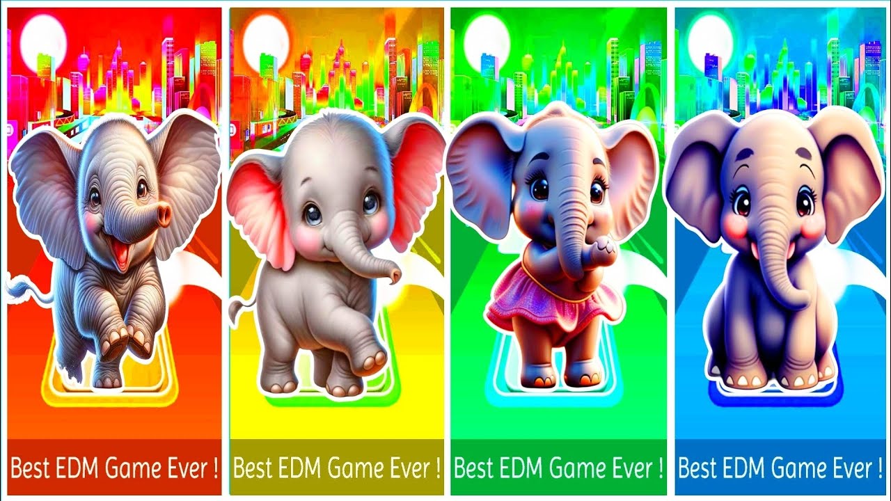 Tiles Hop EDM / Funny Elephants ( 3)/ Coffin dance song (Cover) - YouTube