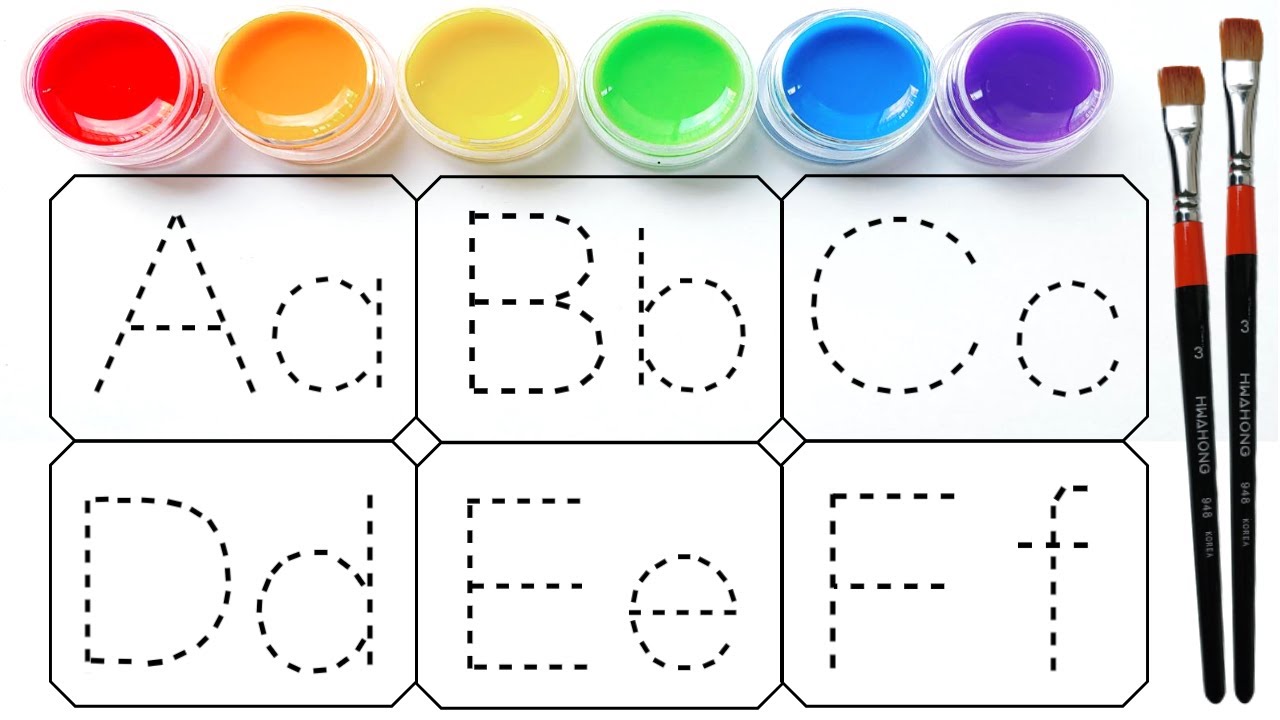 유아와 아이들을 위한 점선 따라 대문자 소문자 알파벳 쓰기 모음 Abcd 알파벳 쓰기 Alphabet Song A