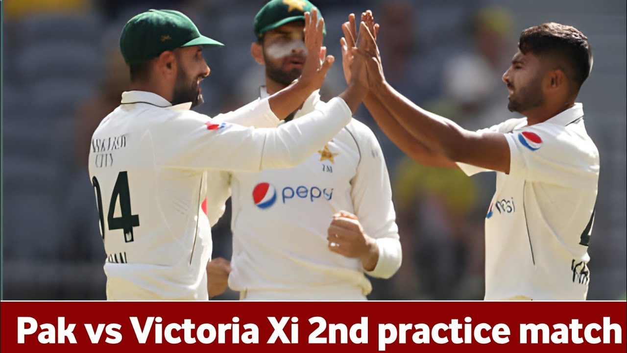 PAK vs Victoria XI 2nd practice match - YouTube