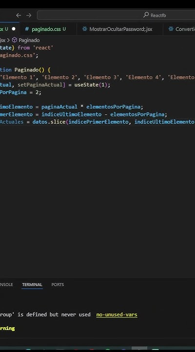 Paginado En React Js Programador Coding Parati Reactjs Javascript Parati Foryou Reels