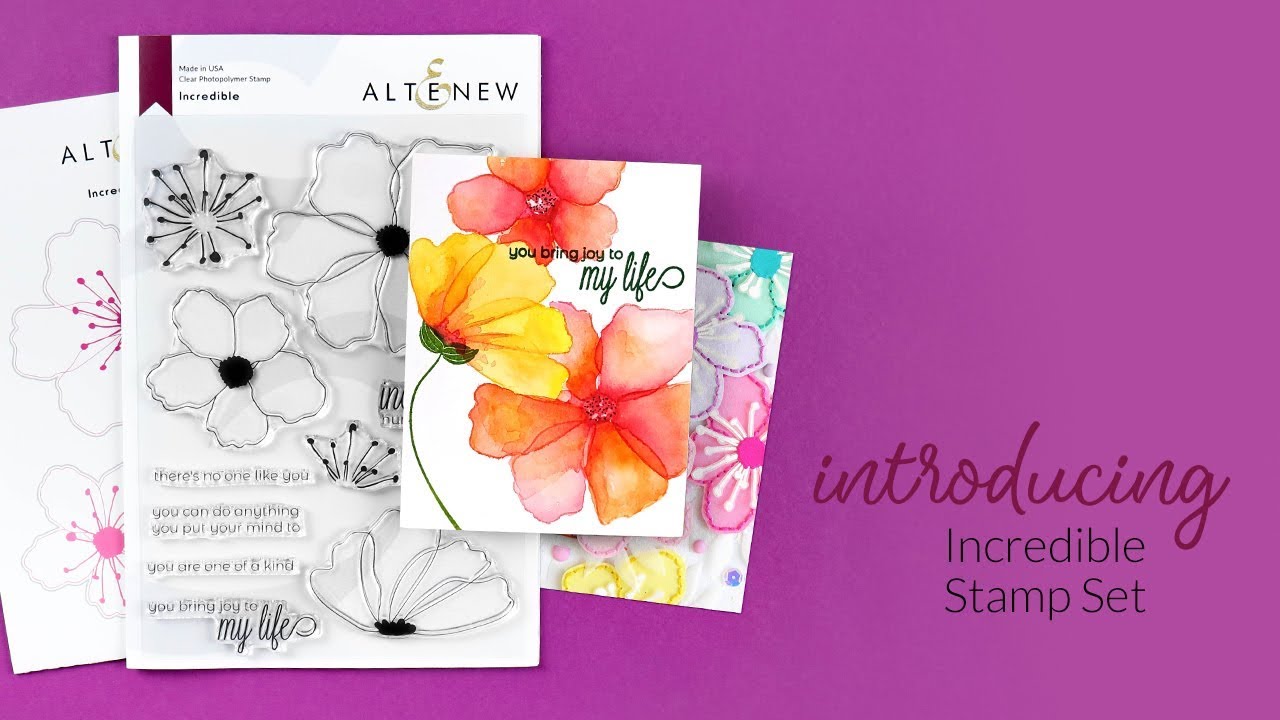 This floral stamp set is INCREDIBLE! (Altenew Unboxing Video) - YouTube