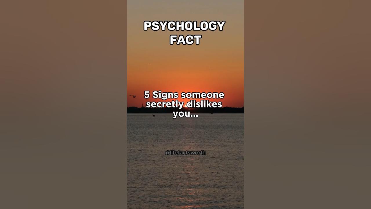 5 Signs someone secretly dislikes you #shorts #psychologyfact - YouTube