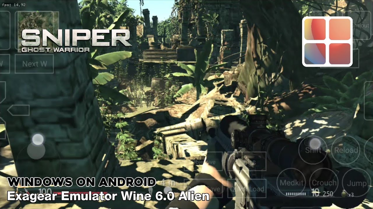 Sniper: Ghost Warrior (Windows) Android Gameplay | Exagear Emulator Wine 6.0 - YouTube