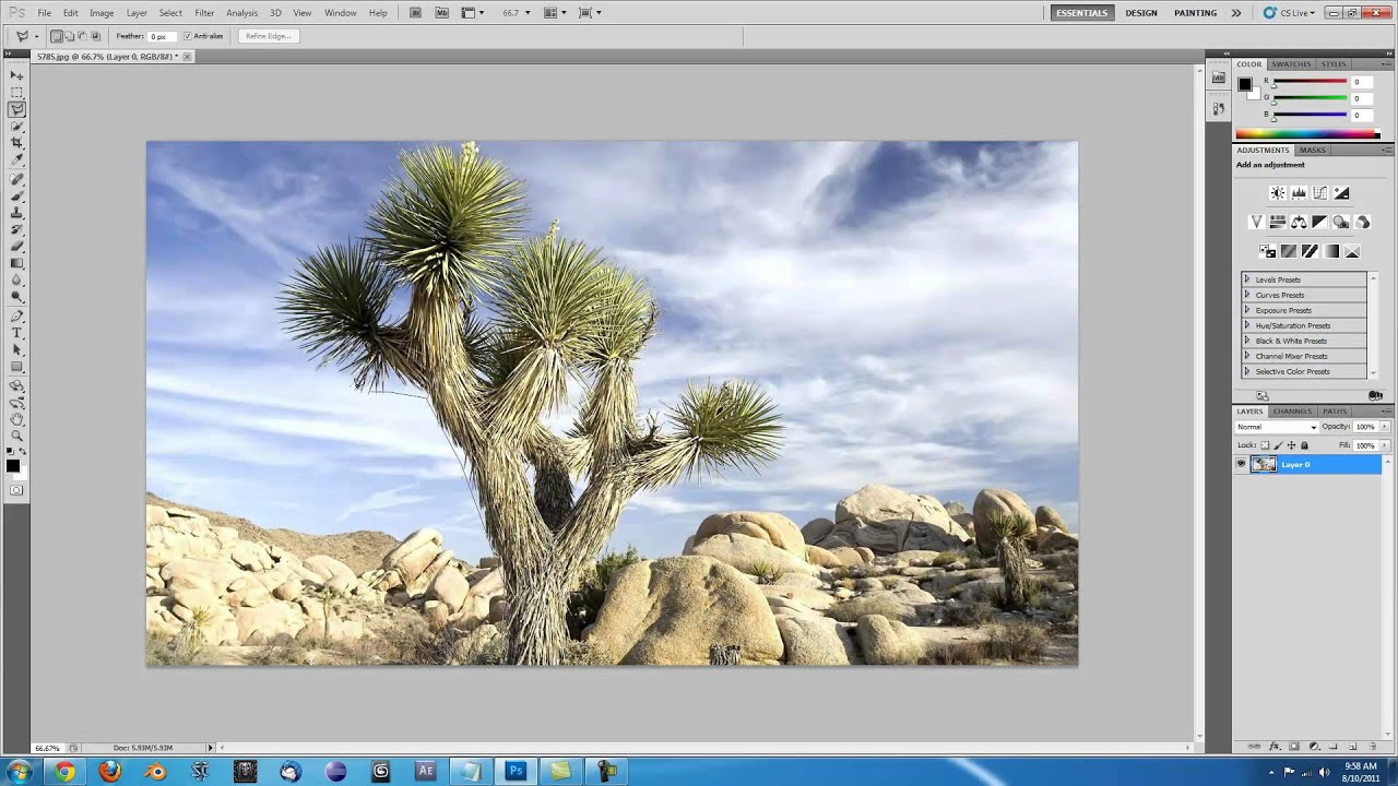Adjust Aperture In Photoshop (Blur Background) - YouTube