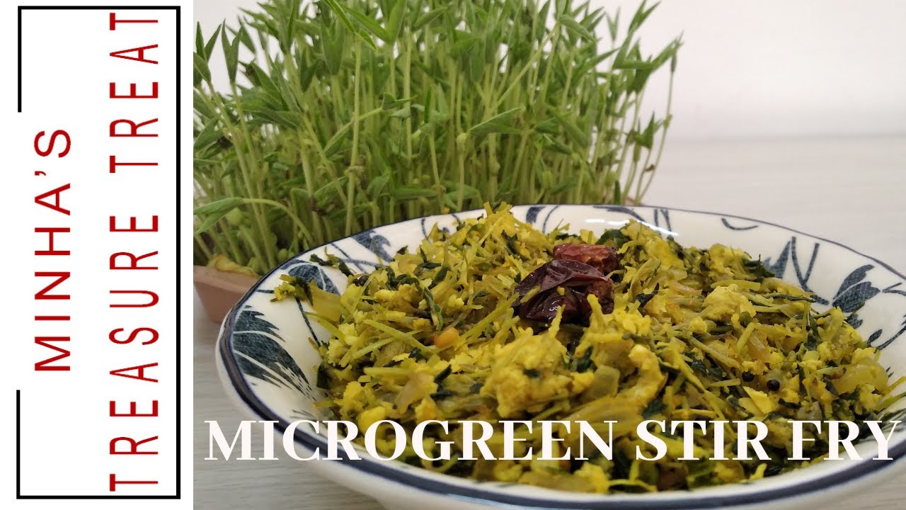 Microgreen Stir Fry in 10 minutes | Iron Rich Food #healthyfood # ...