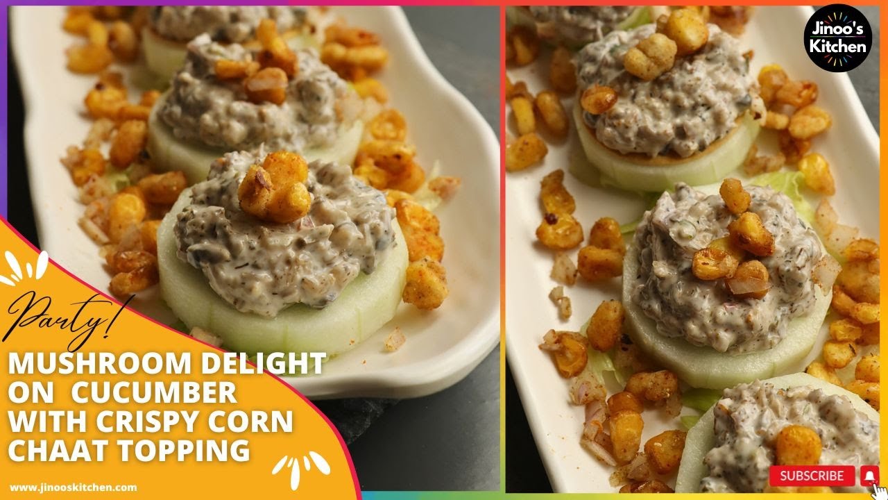 Party Starter Recipe: Layered Cucumber, Crisps, Mushroom Delight with ...