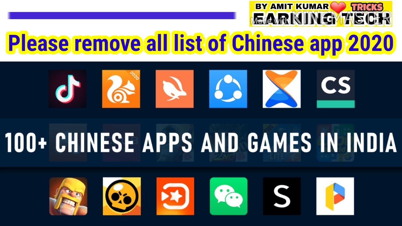 Top list of Chinese app 2020 | remove all chinese app 2020 - YouTube