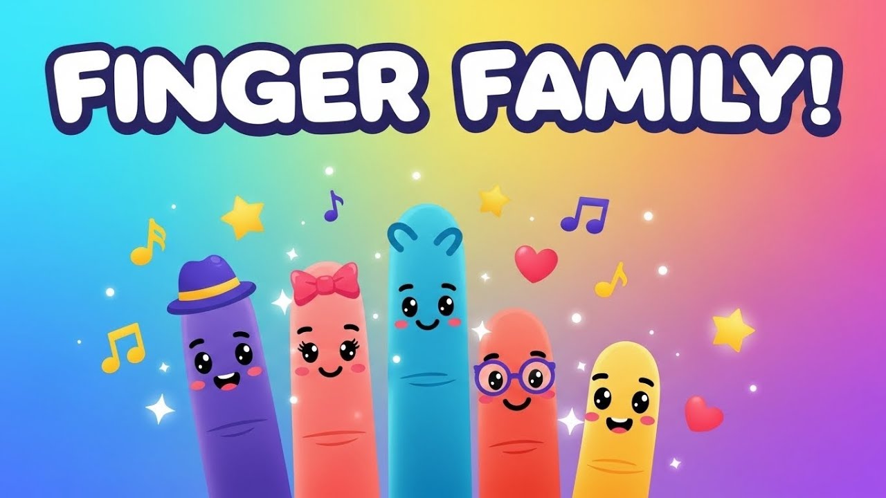 Finger Family Sing Along | Fun Kids Nursery Rhyme - YouTube