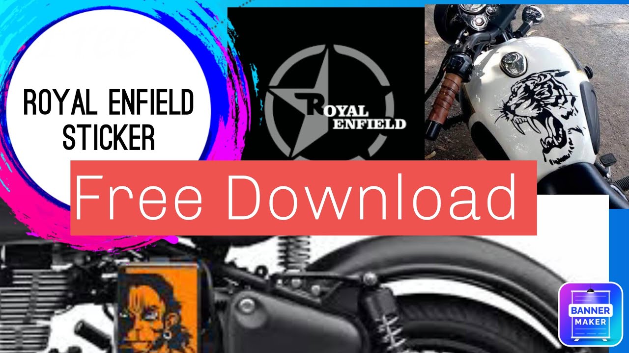 Royal enfield Radium Cutting sticker free Download #bikestickers # ...