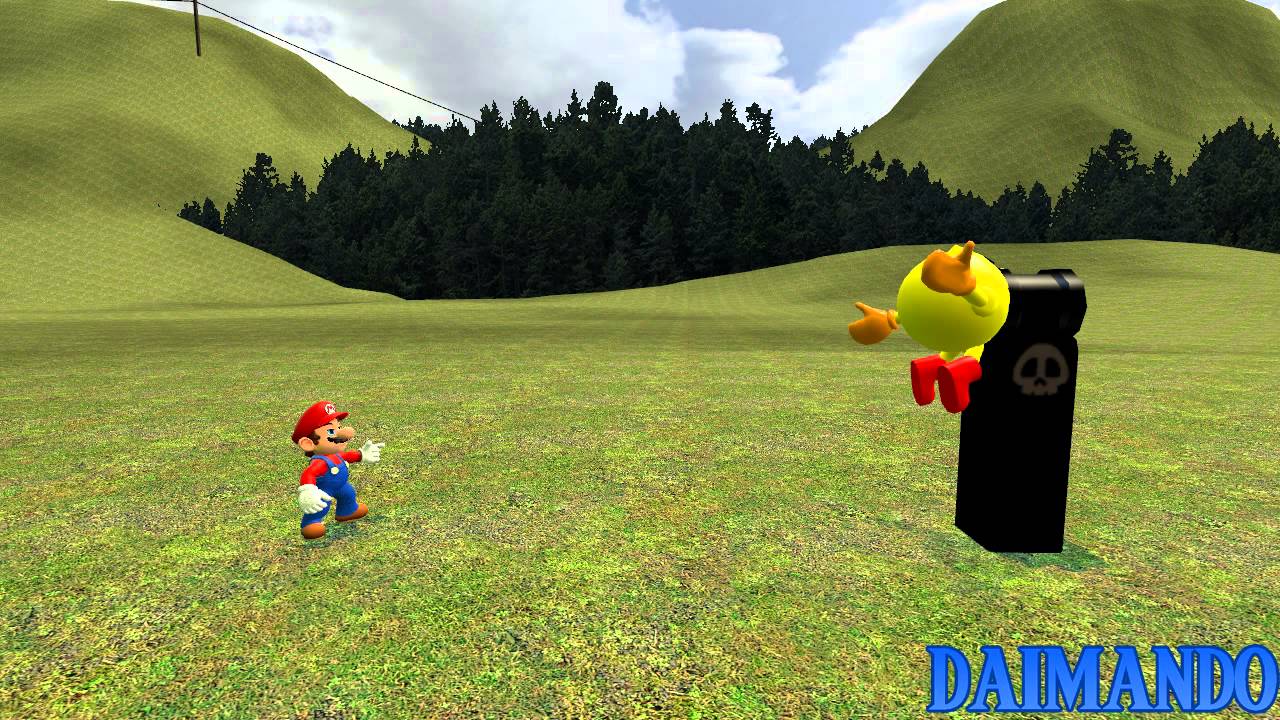 Gmod Cannon Calamity Collab Entry 1: Pac-Man joins the fray - YouTube