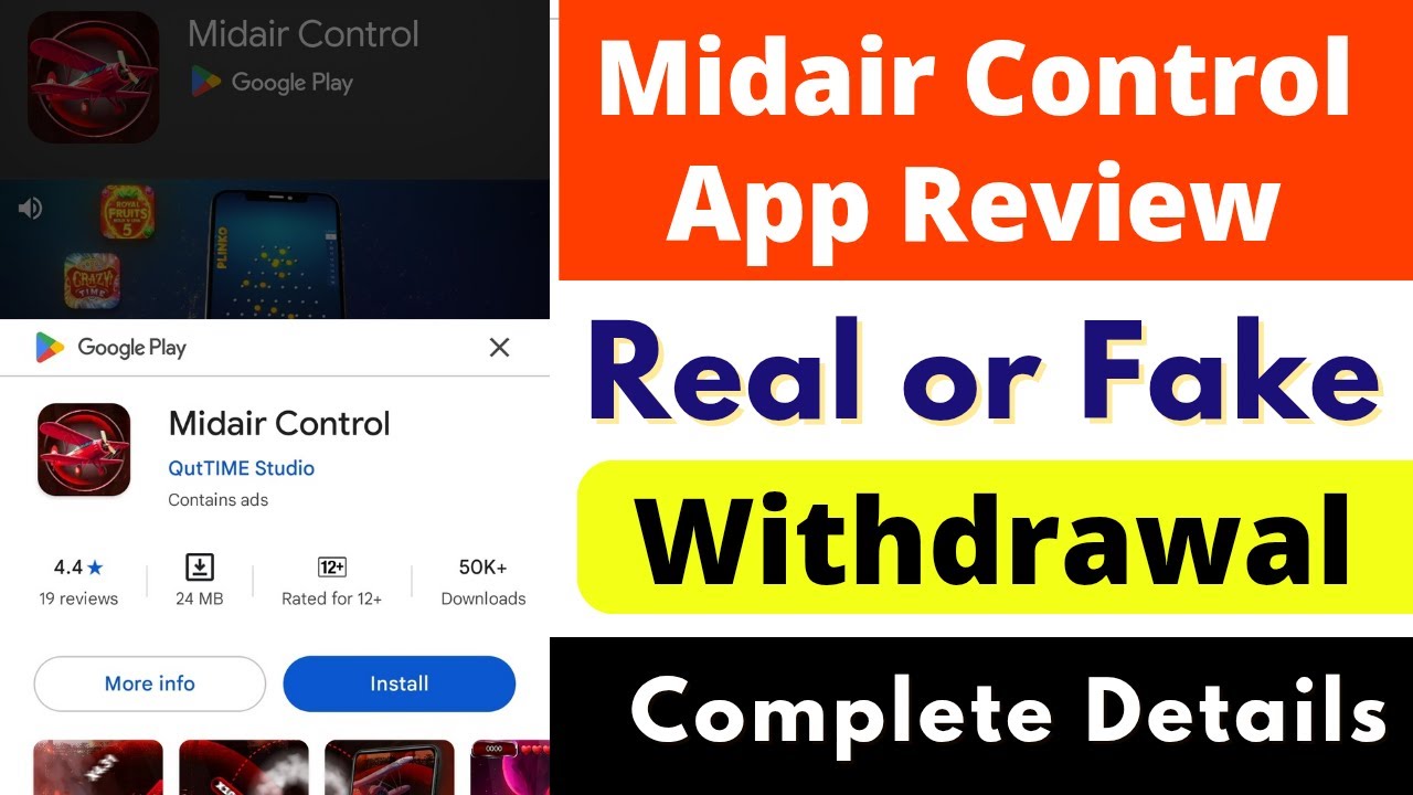 Midair Control App Real or Fake | Midair Control App Review | Midair Control App Withdrawal ...