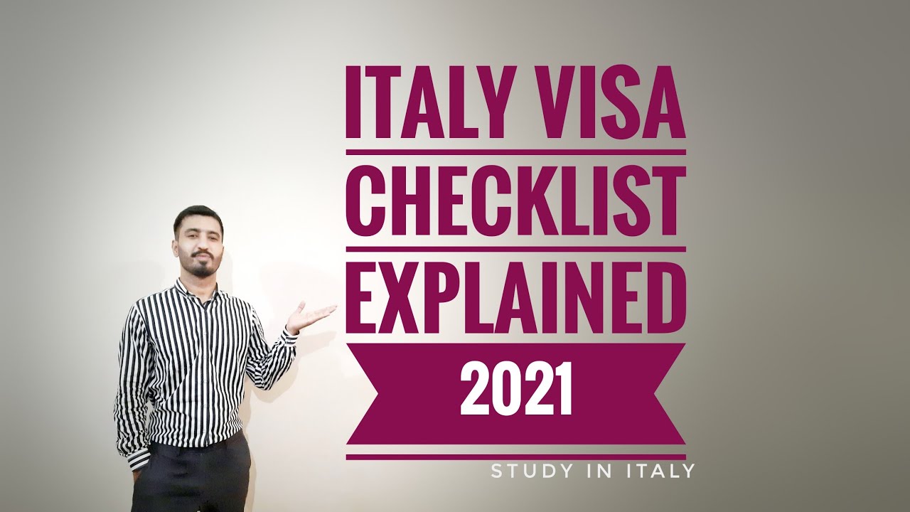 Italy Study Visa Checklist 2021 | Documents Required | Completely ...