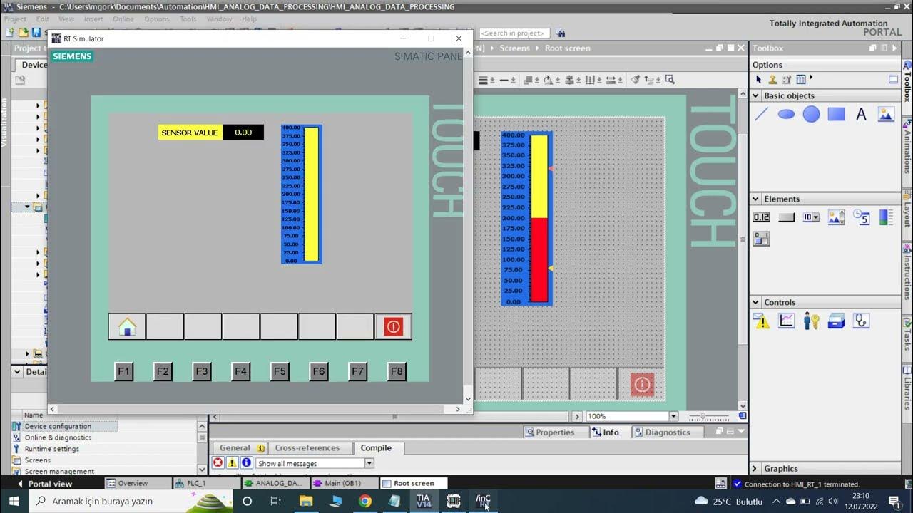 WinCC Tia Portal Tutorial - Analog Data Processing - YouTube