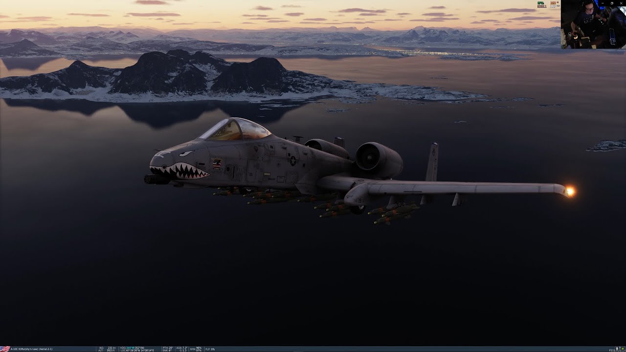 4k DCS A-10C II Kola Map BODO Airport ENBO1st Combat Mission Nordland ...
