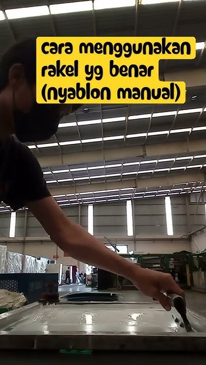 cara megang rakel (alat nyablon manual) - YouTube