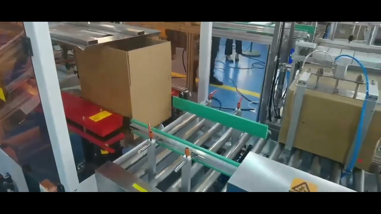 AUTOMATIC CASE PACKER MACHINE | End of the line - YouTube