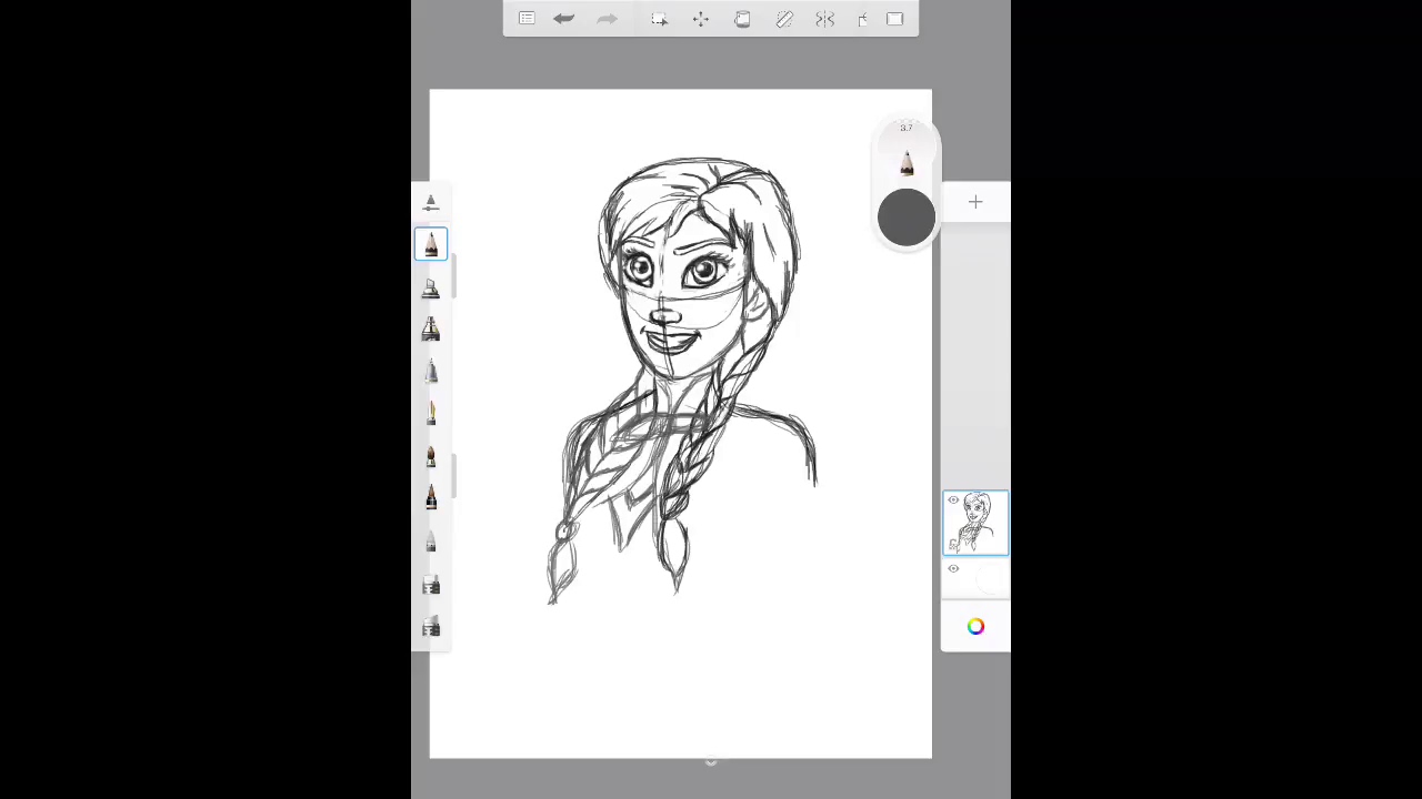 رسم شخصية آنا فروزن Drawing Anna Youtube