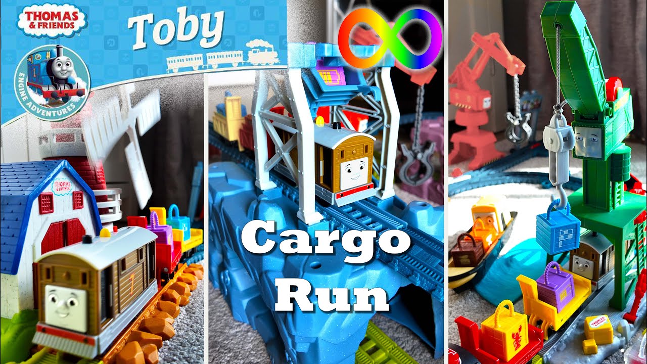 Thomas & Friends Cargo Run With TOBY & DIESEL Plus SLOW MOTION Replays ...