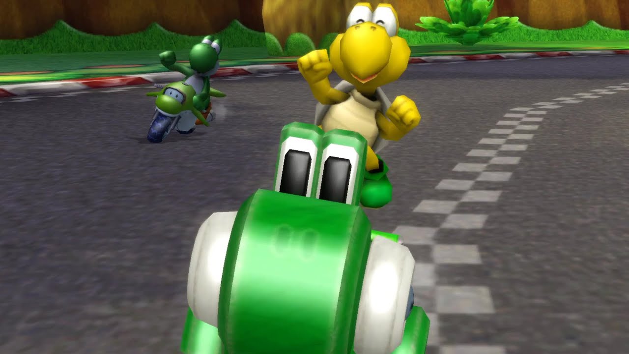 Koopa Troopa on Yoshi Bike in Mario Kart Wii - YouTube