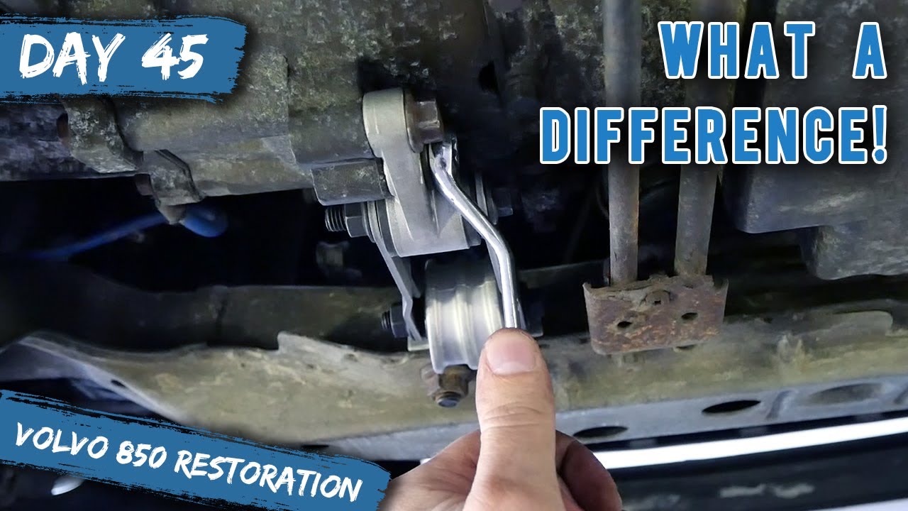Volvo 850 Restoration - Engine Mounts And Throttle Cable - YouTube