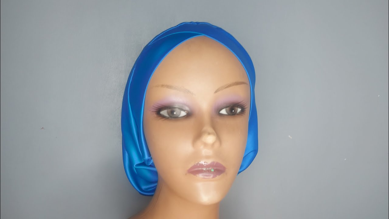 Satin Lined Turban with Elastic - YouTube