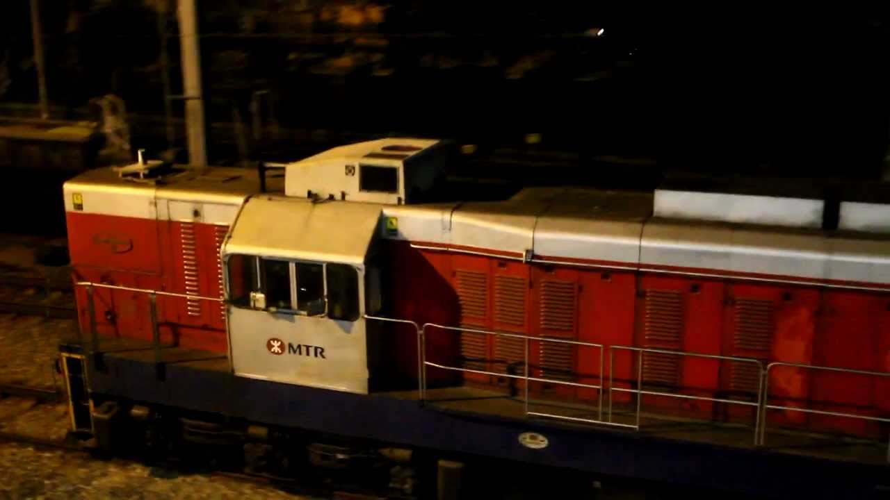 {ERL} ER20 8003 hauling maintenance stock and MTR59 Locomotive depart ...