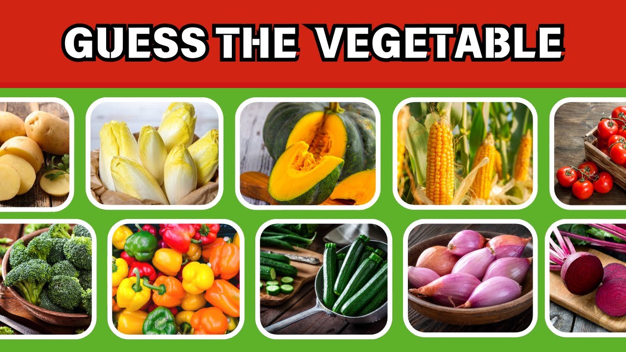 Guess the Vegetable: Can You Name Them All? 🥦 - YouTube